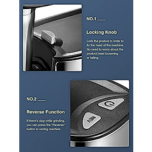 Electric Meat Grinder, Heavy Duty Meat Mincer, Sausage Stuffer Maker, Food Grinder with Sausage & Kubbe Kit, 2 Grinder Plates, Stainless Steel (Black)