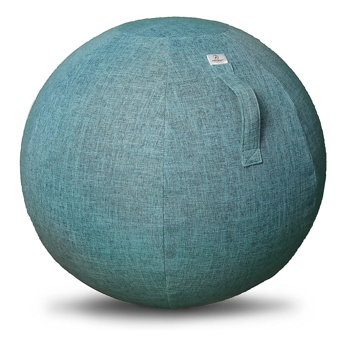 ProBody Pilates Yoga Ball Chair - Exercise Ball Chair for Home or Office, Balance Ball Chair with Yoga Ball Cover, Upgrade Stability Ball with Attractive Cover (Azure, 24 in)