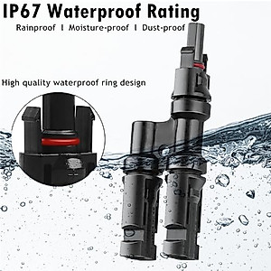 LINKPAL Branch Connectors Connectors Y Connector in Pair MMF+FFM for Parallel Connection Between Solar Panels … (1 Pair)