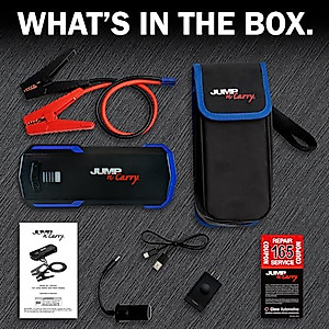 Clore Automotive JNC345 Jump-N-Carry 12 Volt Lithium Jump Starter - 4000A, 550 Start Assist Amp for up to 10-Liter Gasoline and 10-Liter Diesel Engines