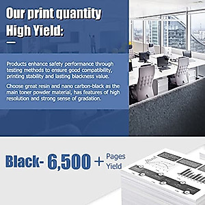 DOPHEN 1 Pack VersaLink B400 /B405 Black Standard Capacity Toner-Cartridge (6,500 Pages) - 106R03580 Replacement for Xerox VersaLink B400 B400DN B400N B405 B405N B405DN Printer Ink