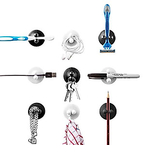 Dreamfarm Jot | Just Hold it There PVC Suction Hook | Clear | 4 Pack