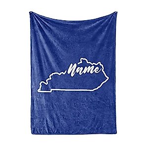 State Pride Series Kentucky - Personalized Custom Fleece Blankets with Your Family Name - Celebrate United States
