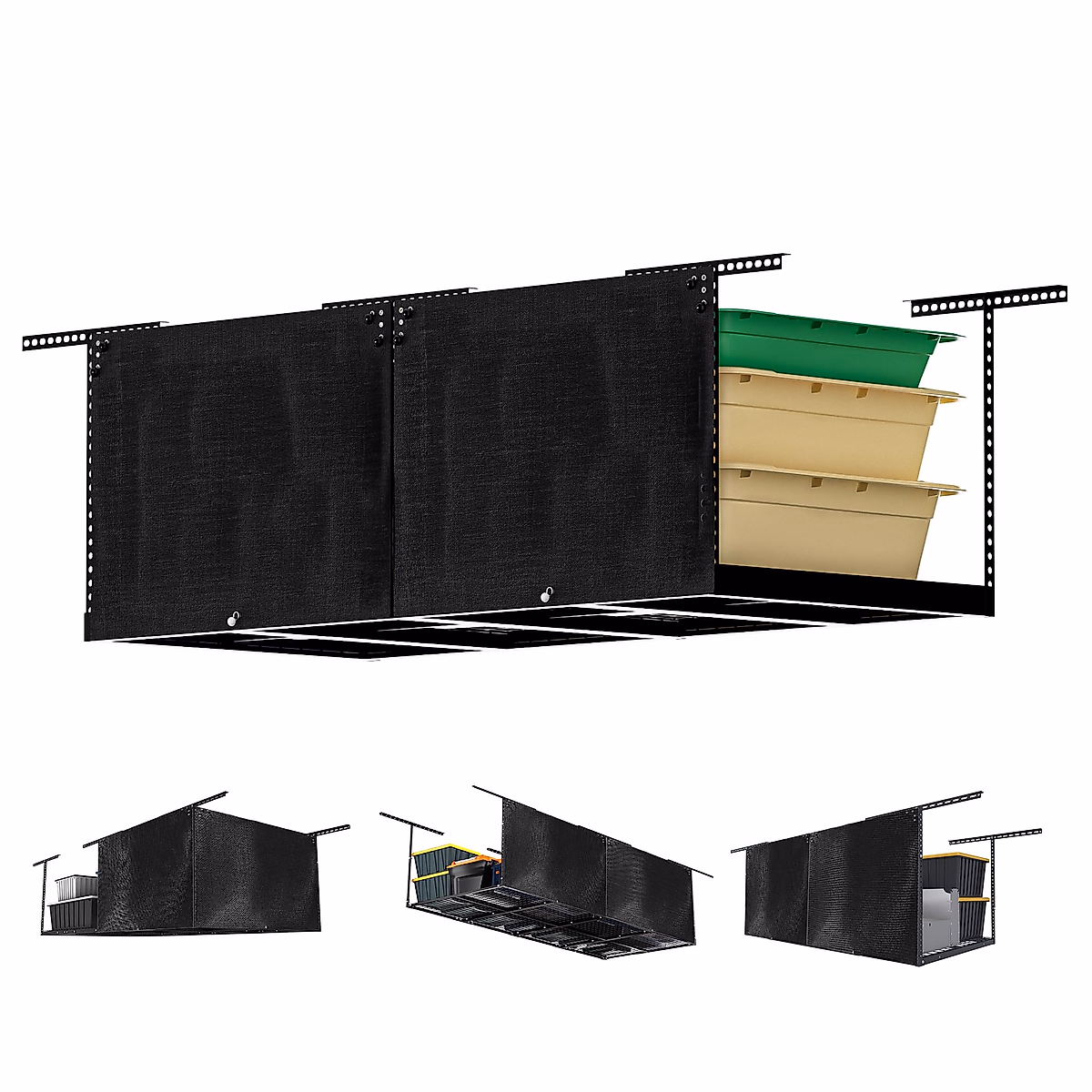 Laklinlin Ceiling Storage Racks Cover,Overhead Garage Storage Rack Cover For Adjustable Garage Storage Rack.(2 Pack)