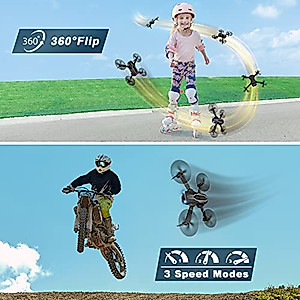 Drone with Camera for Adults Kids - 1080P HD FPV Camera Drones with Carrying Case, Foldable Drone Remote Control Toys Gifts RC Quadcopter for Boys Girls with 2 Batteries, Headless Mode, One Key Start, Speed Adjustment, 3D Flips