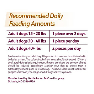 Purina Dentalife Plus Immune Support Chicken, Apple and Blueberry Flavor Small/Medium Dog Dental Chews - 19 ct. Pouch