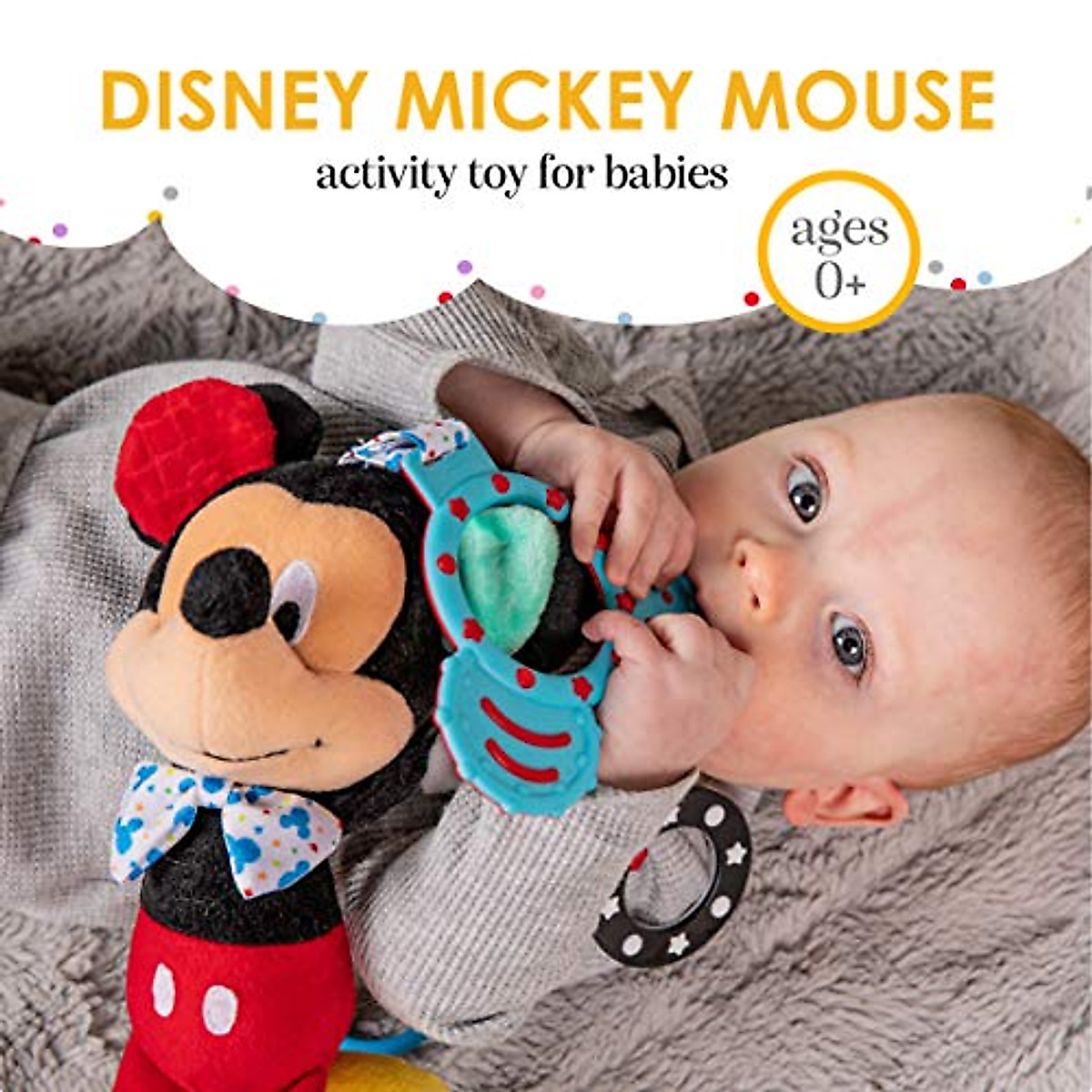 KIDS PREFERRED Baby Mickey Mouse On The Go Pull Down Activity Toy