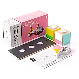 CANDYCAR® Wooden Diecast Collection - Ice Cream Shack, Premium Handcrafted Beech Wood Toy