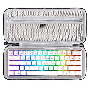 Aproca Hard Storage Protective Travel Case, for RK Royal KLUDGE RK61 / Razer Huntsman Mini/Keychron K7 Ultra-Slim Wired 60% Mechanical Gaming Keyboard