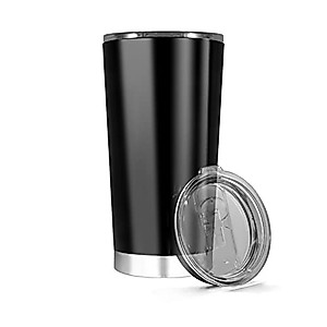 Tumbler Stainless Steel Insulated Wings Cold Of Hot Freedom Tea - Iced Attack Coffee On Wine Titan Funny Travel Cups Mugs For Men Women, White, 20, 30oz