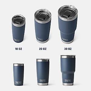 YETI Rambler 20 oz Tumbler, Stainless Steel, Vacuum Insulated with MagSlider Lid, Big Sky Blue