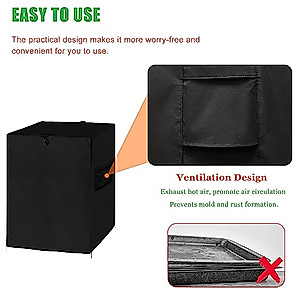 WOMACO Sheet Pan/Bun Pan Rack Cover, Waterproof Bread Rack Cover with Vents & Convenient Handles, 20-Tier Bakery Rack Covers with Zippers (10-Tier (23" W x 28" D x 33" H))