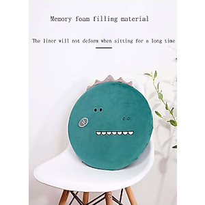 Jhorxa Cute cat Shaped Organic Latex Seat Cushion with Organic Cotton Cover, for Office Chair, Pad, Wheelchair,Carpet,Lower Back and Tailbone Relief (White)