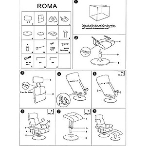 Mac Motion Roma Manual Recliner, White Polyurethane