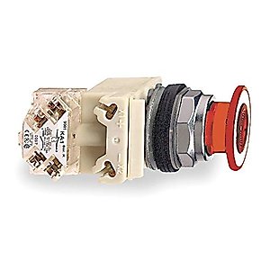 Schneider Electric 30mm Incandescent 1NO/1NC Illuminated Push Button with Maintained Pull / Maintained Push Action, Red - 9001KR9P1RH13