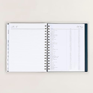 Blue Sky Life Note It 2024 Weekly and Monthly Planner Notes, 7" x 9", Frosted Cover, Wirebound, Marina (139480-24)