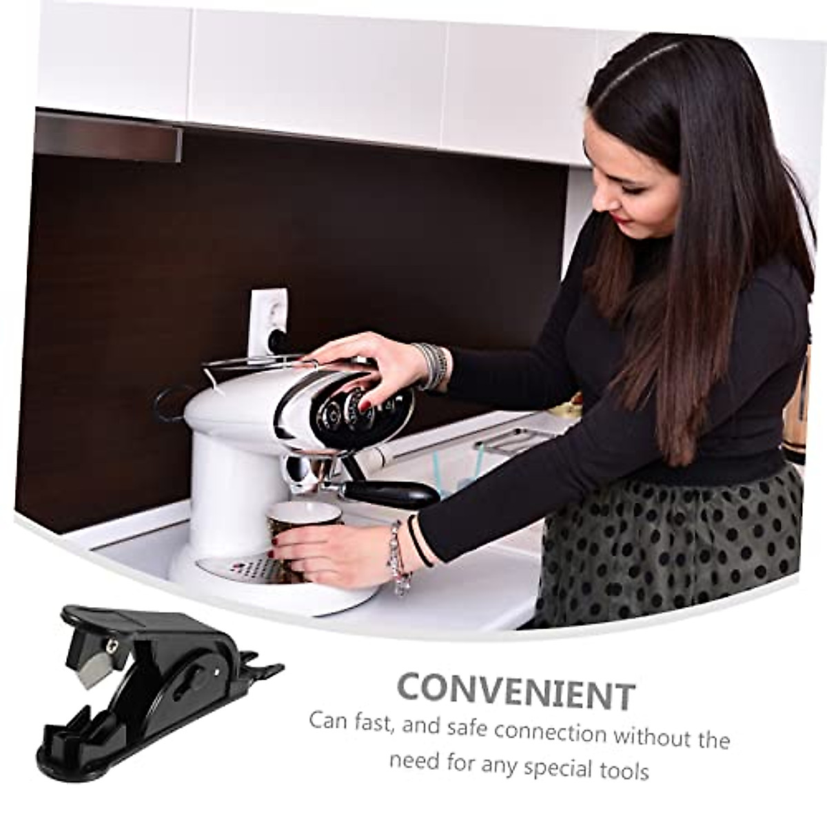 SOLUSTRE 2 Sets White Refrigerator Ice Maker Water Line Connector Kit Useful Dedicated Ice Maker Water Line Connection Connector Water Pipe Fridge Water line Coffee Maker Supplies