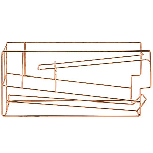 MyGift Modern Copper Tone Metal Wire Countertop or Pantry Can Holder Organizer Storage Dispenser Rack