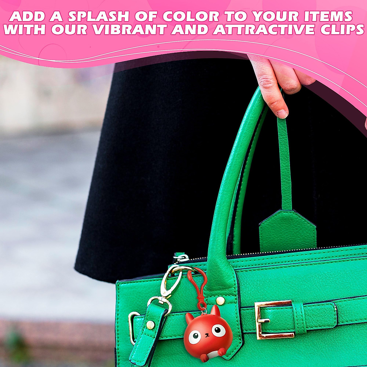 100 Pcs Plastic Keychain Clip - Plastic Lobster Claw Clasps Backpack Keychain Rings Plastic Keychain Clips for Crafts - Key Chain Hooks for Crafts Lanyard Clips and Hooks Plastic Keychains for Crafts