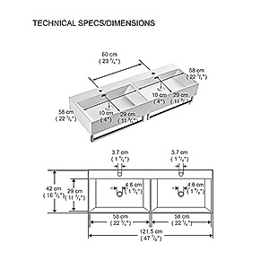 Wall Mount Bathroom Sink 40" (48" x 16")