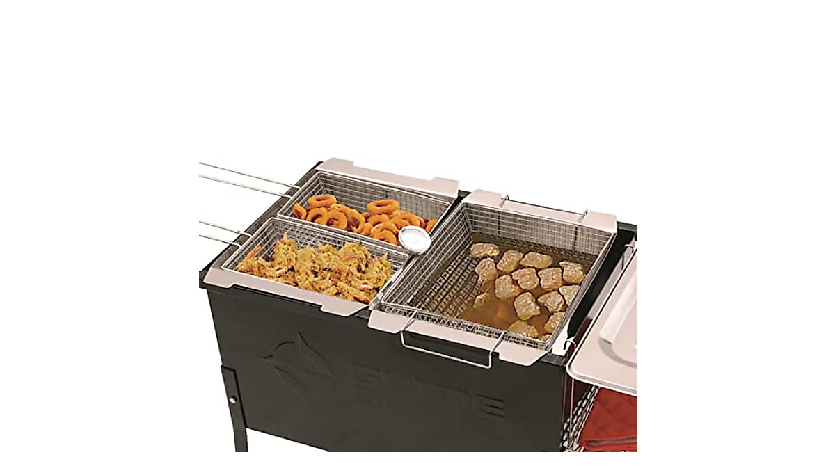 Outdoor Triple Deep Fryer - Stainless Steel Propane Cooker for Food ...