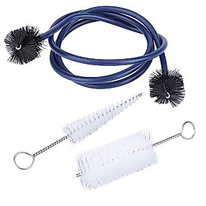 T osuny Trumpet Cleaning Brushes Set Kit, Musical Instrument Maintenance Care Accessory with Metal Handle,3 Kinds of Brushes for Different Cleaning Needing