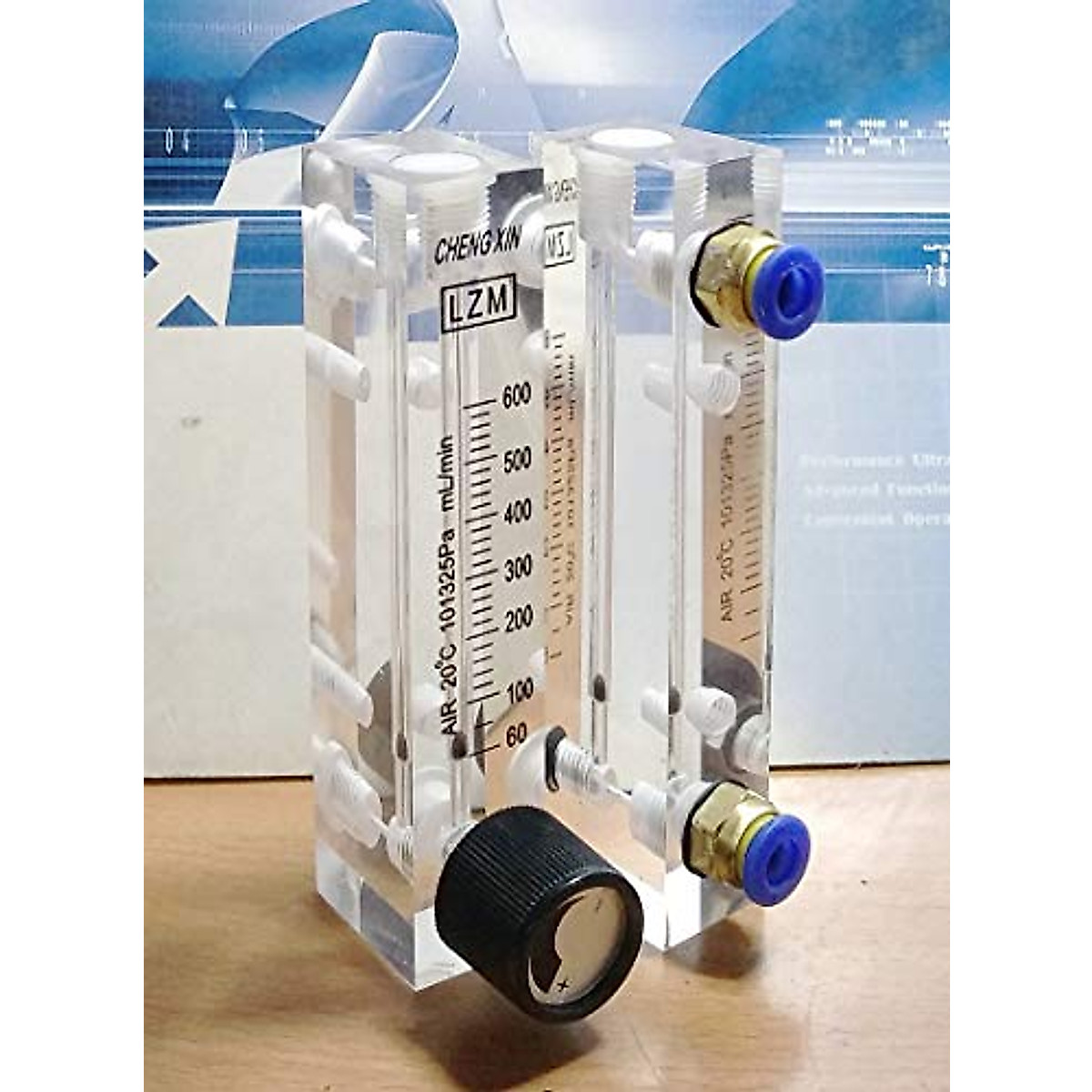 Tool Part for LZM-6T Air Flow Meter/air Flow Meter 60-600mL/min Ml/min Nitrogen Flow Meter - (Color: 25-250mL Min)