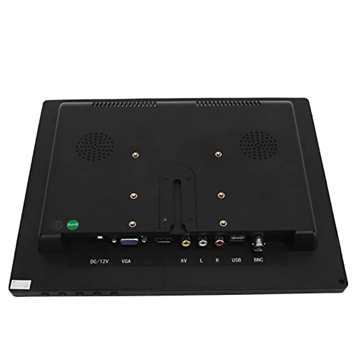 Shanrya VGA AV BNC USB DC Input Monitor, ABS 12.1in TFT LED Monitor Multifunctional 100‑240V Easy Installation Clear Picture for Computers (US Plug)