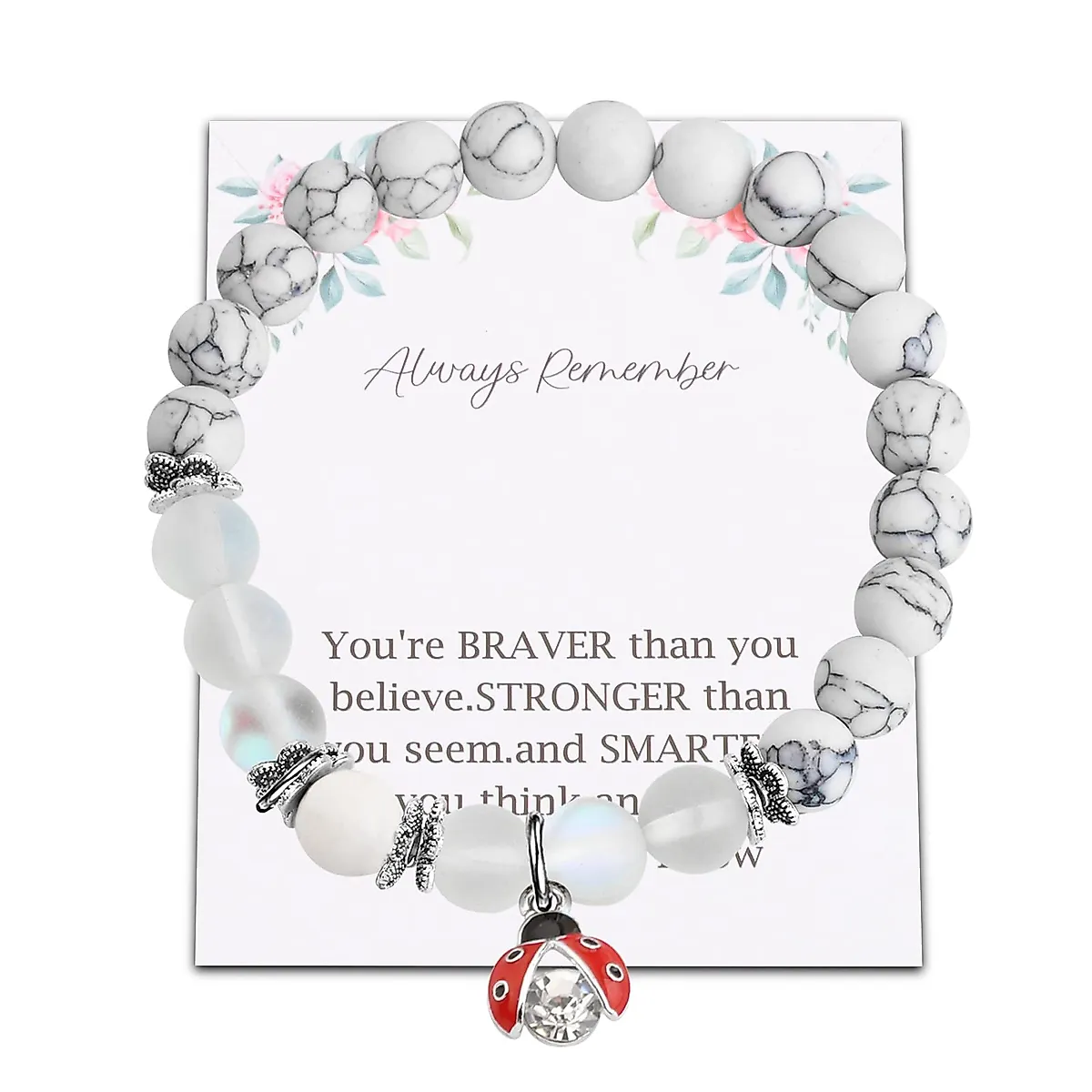 BNQL Ladybug Bracelets Gifts for Women Girls Ladybug Charm Bracelet Ladybug Jewelry Inspiration Ladybug Gifts Ladybug Lover Gifts (ladybug bracelet)