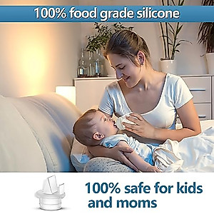 Lulia Electric Breast Pump Accessories Universal Duckbill Valves, BPA Free, Food Grade Silicone, Easy to Clean, 6 PCS