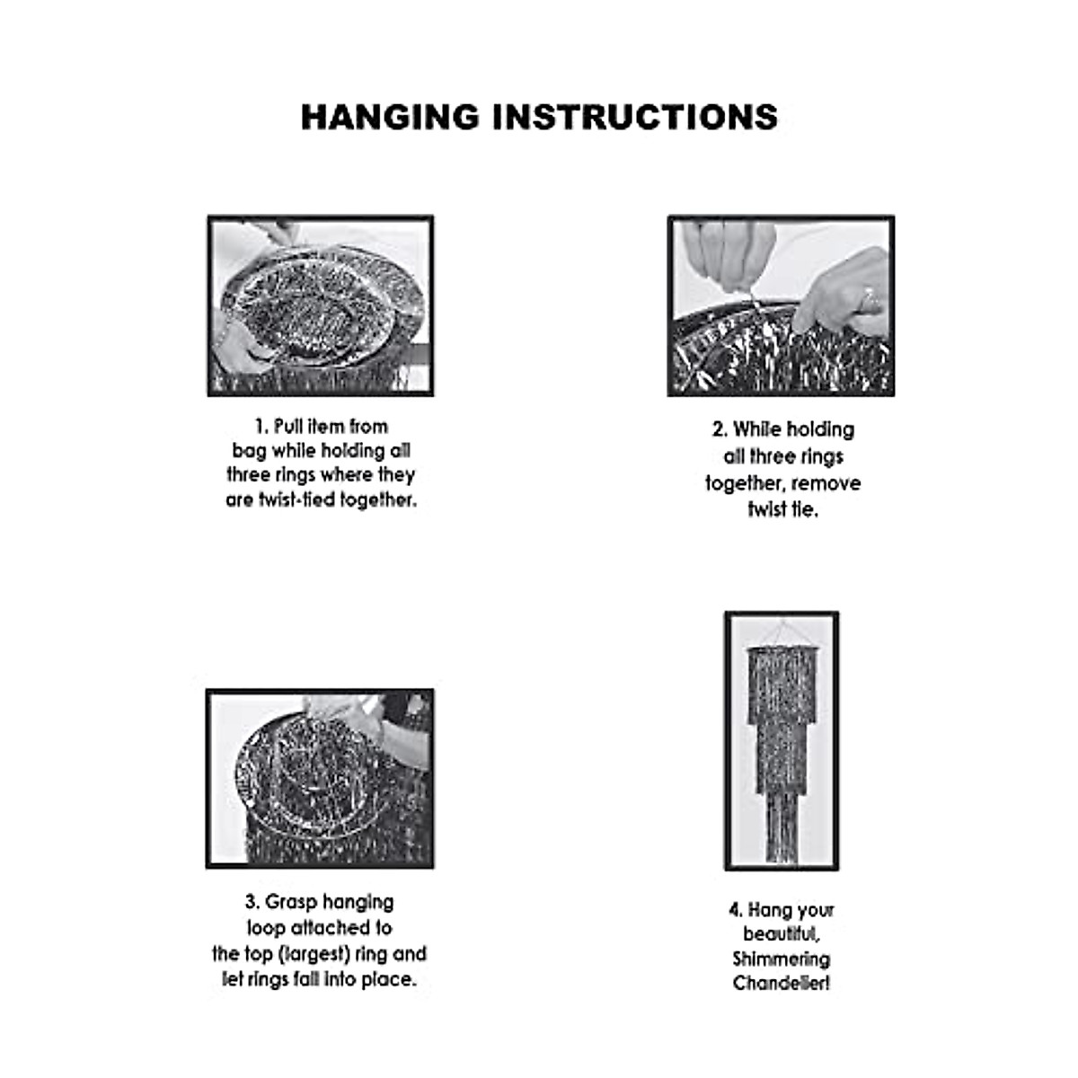 Silver Shimmering Chandeliers