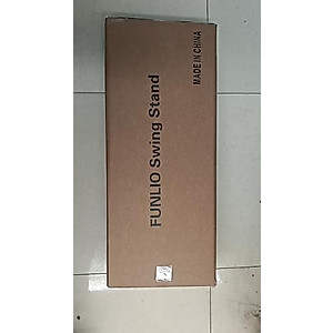 FUNLIO Foldable Swing Stand for Kids with 4 Sandbags, Heavy Duty Metal A-Frame Indoor/Outdoor for Backyard, Suitable Most Toddler/Baby Jumper/Hammock Chair - Pink