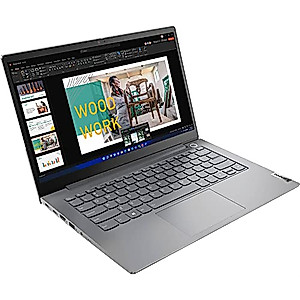 Lenovo Latest ThinkBook 14 Gen 4, 12th Gen Intel i7-1255U, 14.0" FHD (1920 x 1080) IPS, Anti-Glare, Touchscreen, 512GB SSD, 16GB DDR4 RAM, Thunderbolt 4, Warranty, Win 11 Pro - Mineral Grey