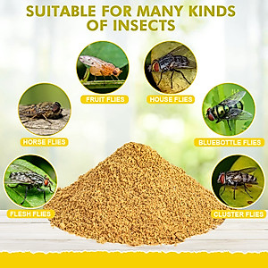 10 Pack Fly Trap Bait Refills, Reusable Fly Bait, 10 * 30g Natural Fly Bait Refill Packets Killer for Reusable Fly Traps Outdoor, Fly Attractant for Ranch Fly Traps Outdoor