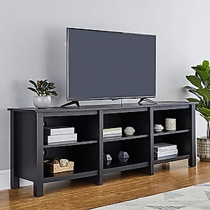 ROCKPOINT Classic TV Stand Storage Media Console Entertainment Center for TV's from 70 Inches to 85 Inches,Espresso(69.1Inchese)
