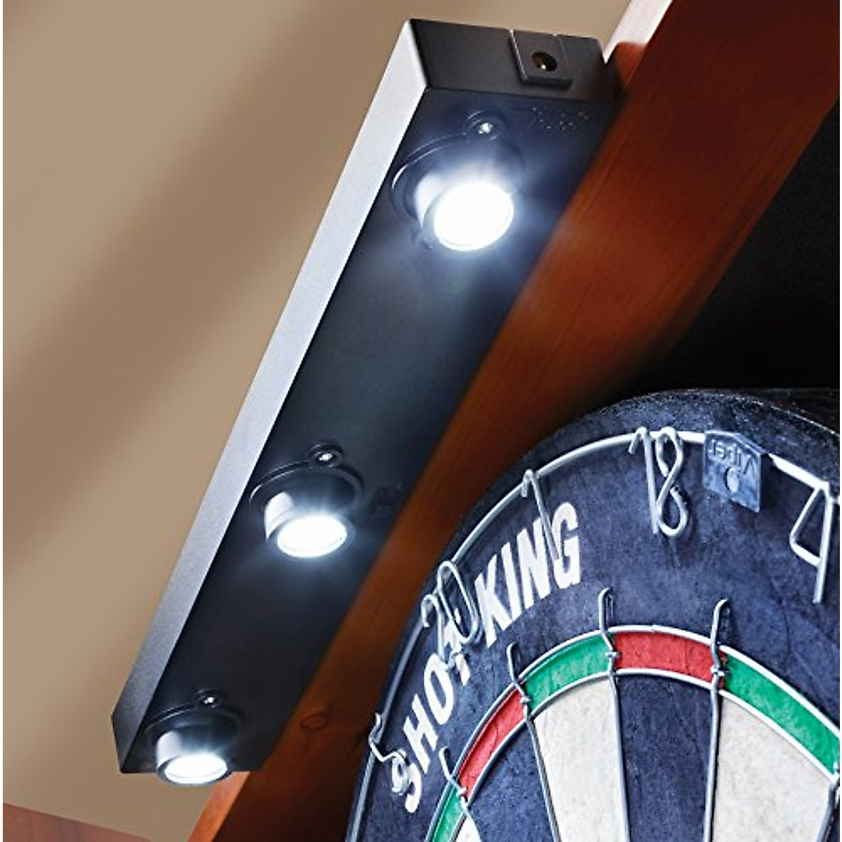 Viper Shadow Buster Dartboard Cabinet Mounted Display Light, Black, Battery Operated