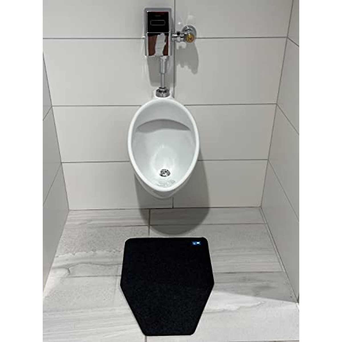 Hygomat Disposable Urinal Mats, Odor Eliminating, Time Monitor, Non-Slip Adhesive, Charcoal, Case of 6, Made in The USA