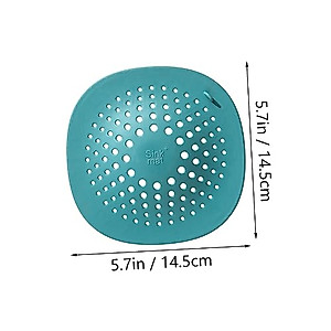 4pcs Anti-Clogging Floor Drain Bath tub Drain Covers tub Drain Covers for bathtubs Floor Drain Strainer Hair/Vegetable Scraps/Garbage Silicone Hair Catcher Sink Drain Stopper TPR