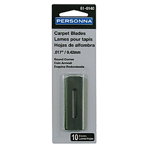 Carpet Blades Blue .017" Carbon Round Corner - 10 Pack