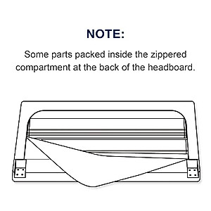 Molblly Queen Bed Frame Upholstered Platform with Headboard and Strong Wooden Slats, Strong Weight Capacity, Non-Slip and Noise-Free,No Box Spring Needed, Easy Assembly,Off-White