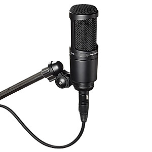 Audio-Technica AT2020 Cardioid Condenser Studio XLR Microphone, Black, Ideal for Project/Home Studio Applications & Focusrite Scarlett Solo (3rd Gen) USB Audio Interface with Pro Tools | First