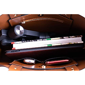 DASTI Carryall bandolera Cartera Mujer Moda Grandes Bolso Mustard Oversized Tot Hobo Tan Totes Minimalist Studded Rivets Handbag with Golden Stud