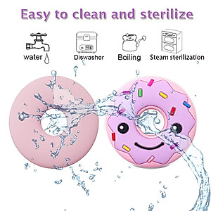 Sensory Chew Necklaces for Kids Adults, Chew Toys for Kids with Autism Anxiety ADHD SPD or Special Needs, Silicone Donut Chewy Chewing Necklace Sensory Help to Relieve Stress