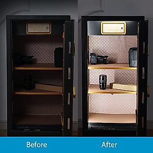 Litever LED Safe Lighting Kit. Door Control Activated. 6 pcs Slim 12 inch Light Bars. Linkable Extendable Plug-in for Gun Safe, Closet, Showcase, in-Cabinet Under Counter Pantry. Daylight 5000K