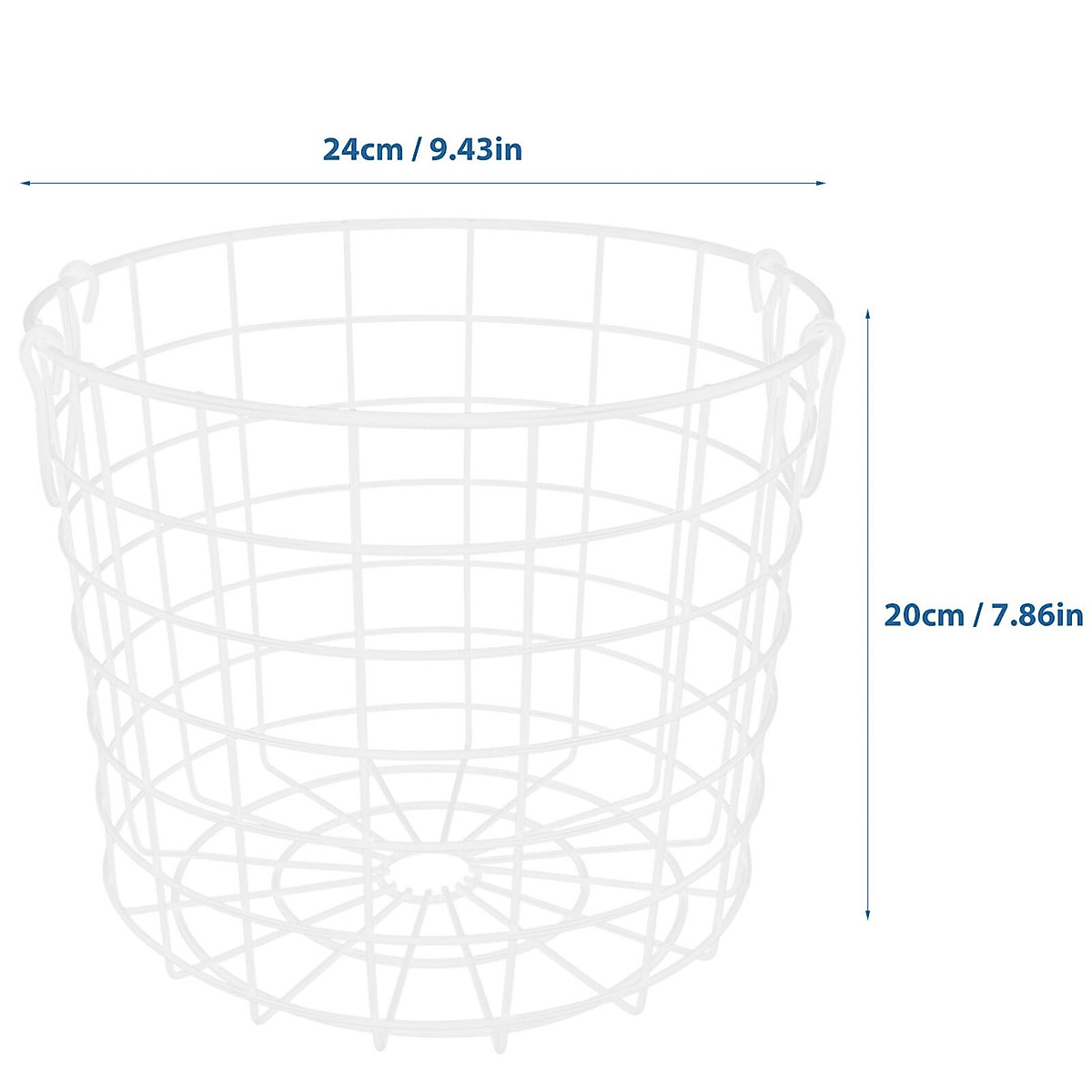 MAGICLULU Iron Wire Laundry Hamper Laundry Storage Basket With Handles Iron Storage Basket