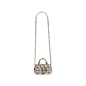 GUESS Nell Micro Mini Flap, Natural Python