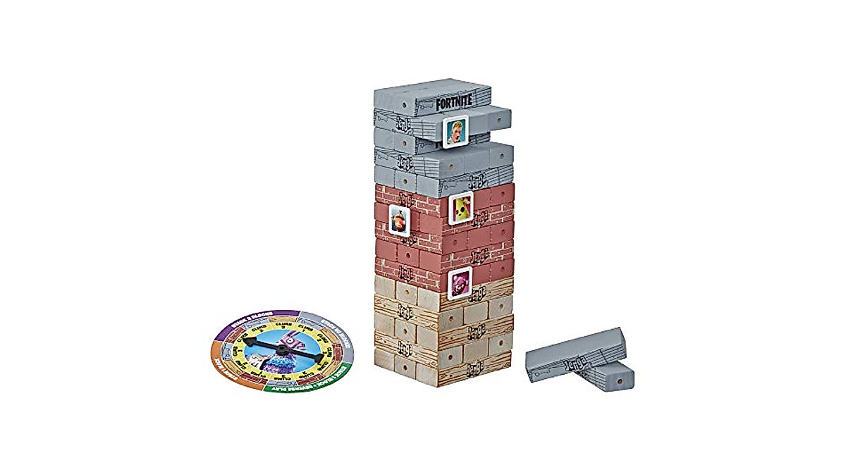 Hasbro Gaming Jenga: Fortnite Edition Game, Wooden Block Stacking Tower ...