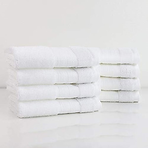 Made Here American Heritage by 1888 Mills 100% Organic Cotton Luxury Washcloth(8pk) - White