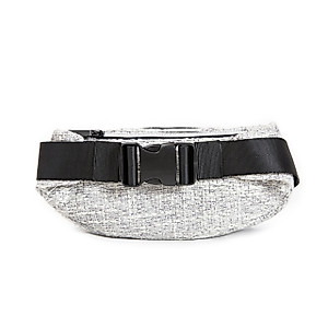 DIME BAGS Fanny Pack | Hemp Waist Bag with Spacious Storage and Adjustable Strap (Grey)