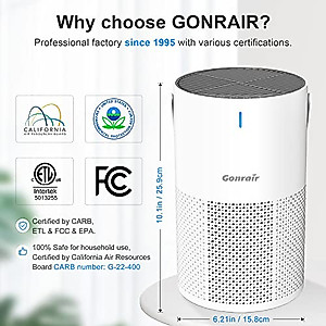 2Pack Air Purifiers for Bedroom with Four Filters(Two Already in Air Purifiers) For Smoke Pollen Dander Hair Smell In Bedroom Office Living Room and Kitchen